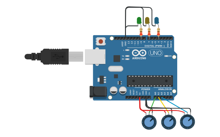 Circuit design Solución Ejercicio Clase 6 - Tinkercad