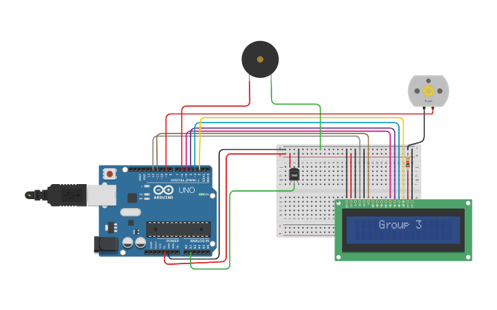 Circuit design Smart Farm - Tinkercad