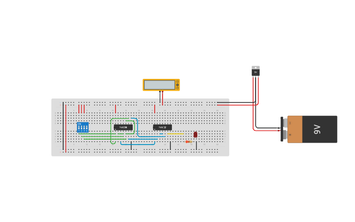 Circuit design AND-OR GATE WITH 3 INPUTS - Tinkercad
