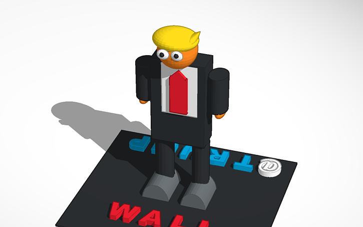 3D design donald trump - Tinkercad