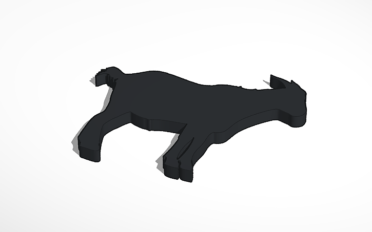 3D design goat - Tinkercad
