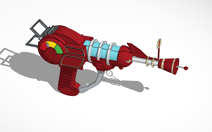 3D design ray gun - Tinkercad