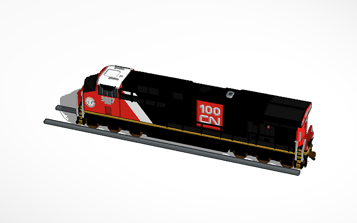3D design 70 ml diesel locomotive - Tinkercad