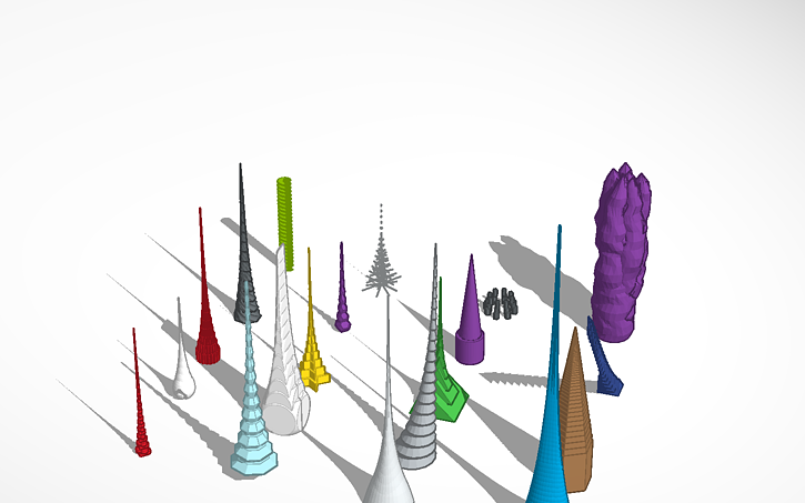 3D design Towers - Tinkercad