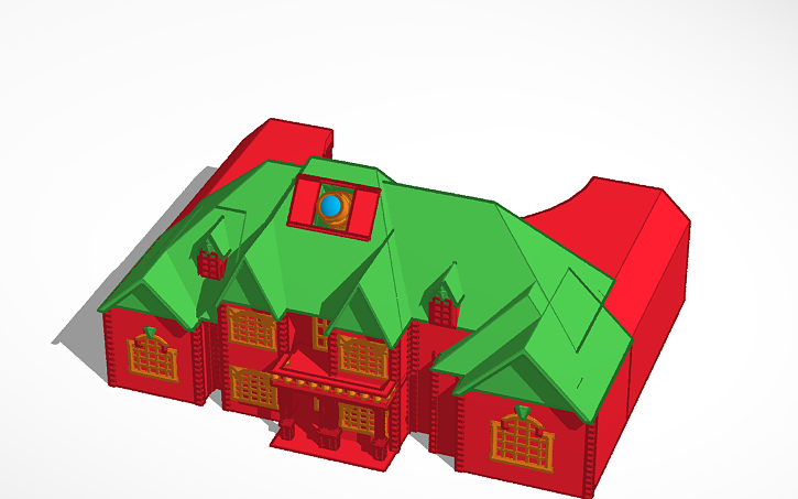 3D design detailed house - Tinkercad