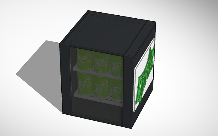 3D design Sprite mini fridge - Tinkercad