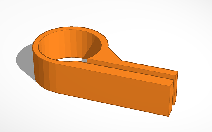 3D design pipe clamp - Tinkercad