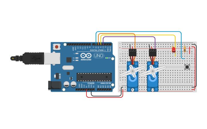 Circuit design Copy of Uso de enum | Tinkercad