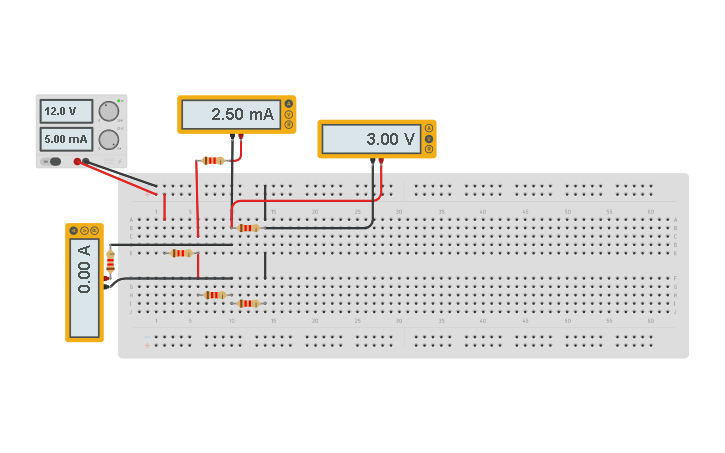 Circuit design Circuito Wheatstone Bridge - Tinkercad