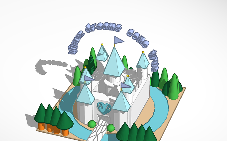 3D design Disney Castle - Tinkercad