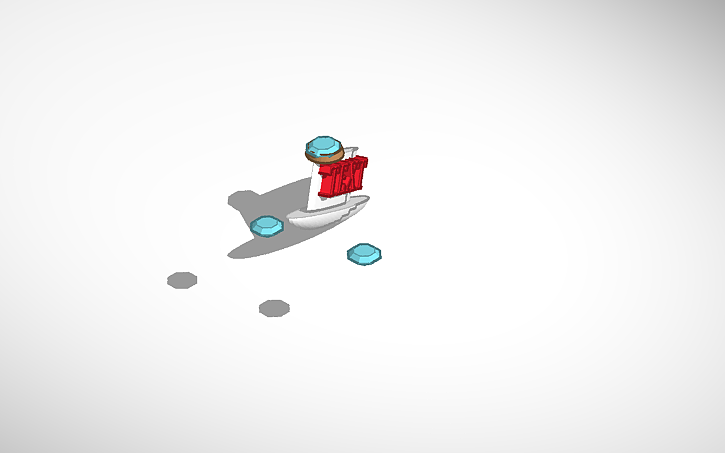 3D design trash boat | Tinkercad