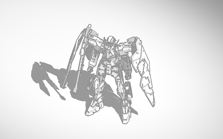 3D design Anime Mecha Suit - Tinkercad
