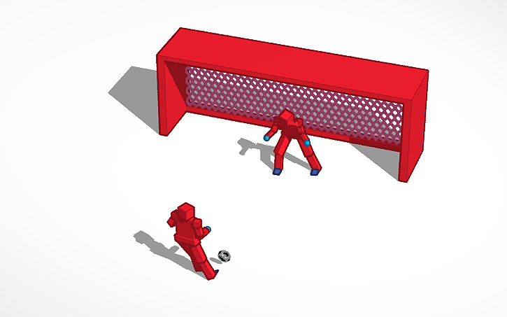 3D design roccos robot soccer - Tinkercad
