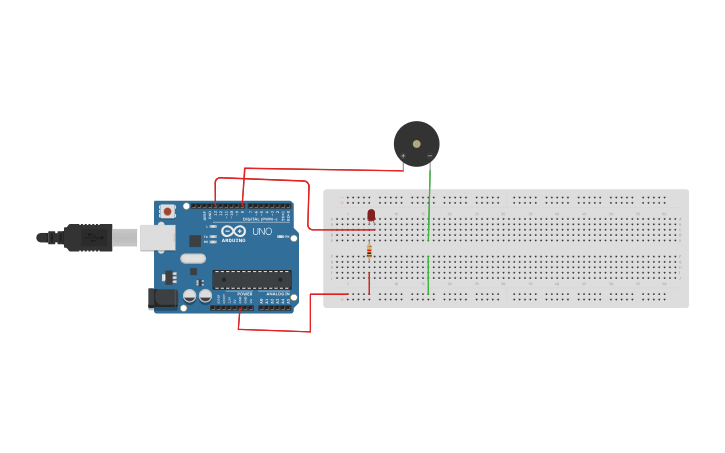 Circuit design morse encoder - Tinkercad