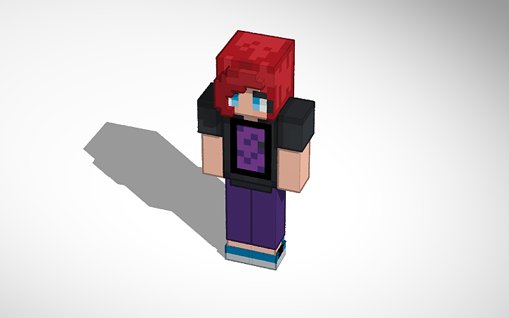 3D design Minecraft Girl Skin - Tinkercad