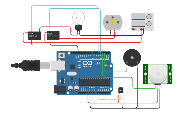 Circuit Design Home Automation Tinkercad