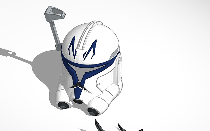 3D design Captain Rex Phase 2 Helmet - Tinkercad