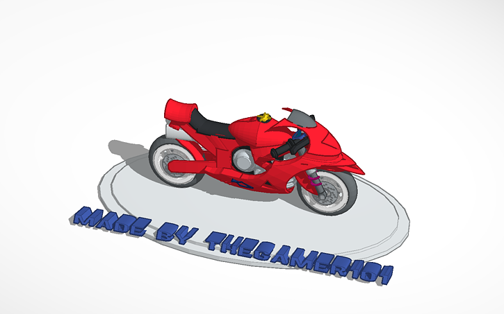 3D design Bike model - Tinkercad