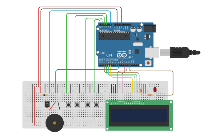 Circuit design TP1_Domotique - Tinkercad