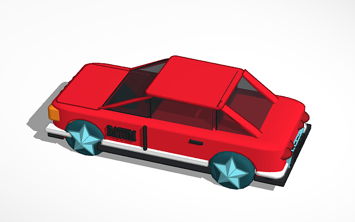 3D design Sedan araba AB - Tinkercad