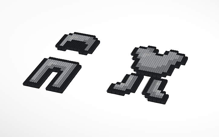 3D design Minecraft Iron Armor (LEGO version) | Tinkercad