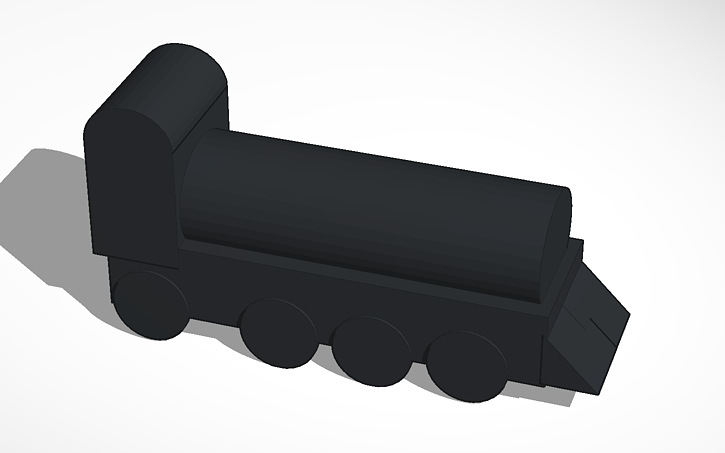 3D design Train Steam Engine - Tinkercad