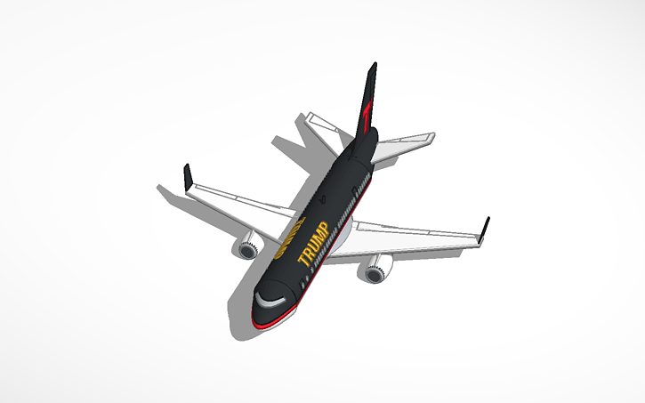 3D design Donald Trump's private Boeing 757 - Tinkercad