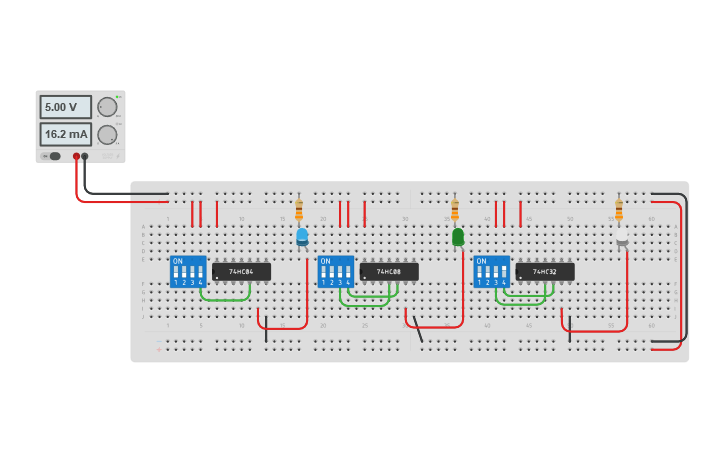 Circuit design Circuito Lógico-Desenho Técnico | Tinkercad