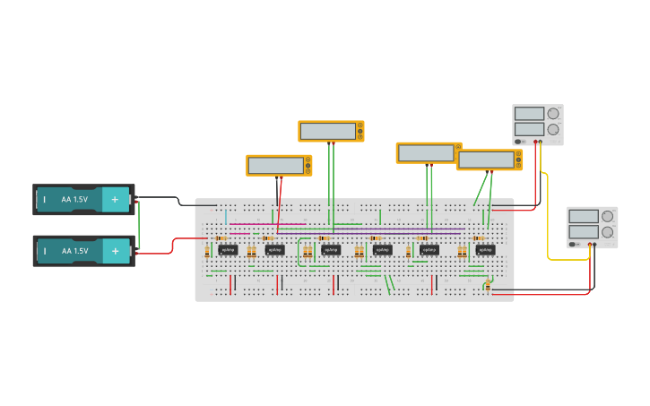 Circuit design Amplificadores - Tinkercad