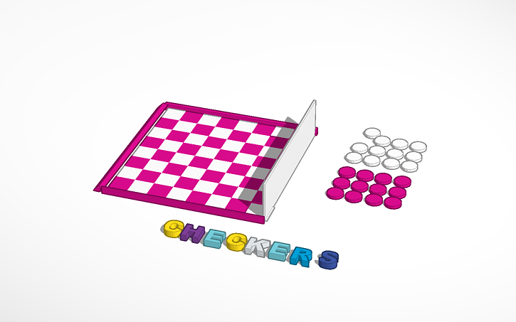 3D design Checker board | Tinkercad