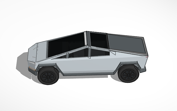 3D design Tesla Cybertruck - Tinkercad