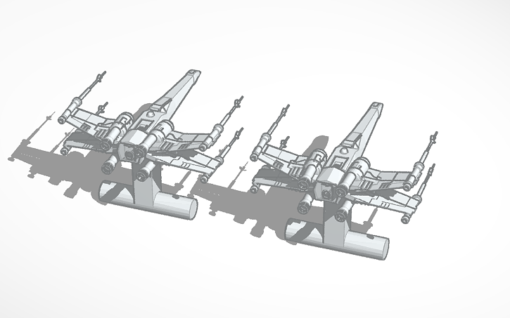 3d Design Cuff Links X Wing Tinkercad