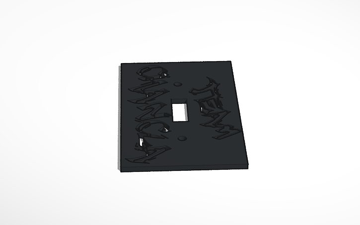 3D design Light Switch Cover | Tinkercad