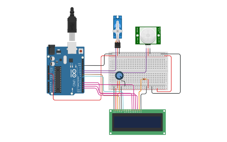 Circuit design Hand sanitizer - Tinkercad