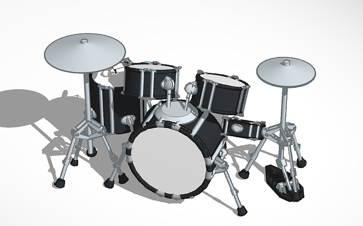 3D design Drum Kit - Tinkercad