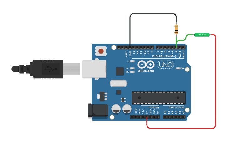 Circuit design Sensor de inclinación | Tinkercad