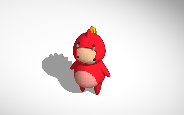 3D design Dragon Chibi - Tinkercad