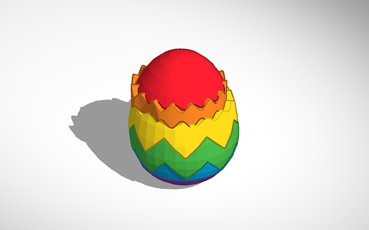 3D design Easter egg - Tinkercad
