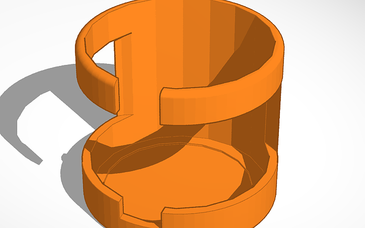 3D design cup holder - Tinkercad