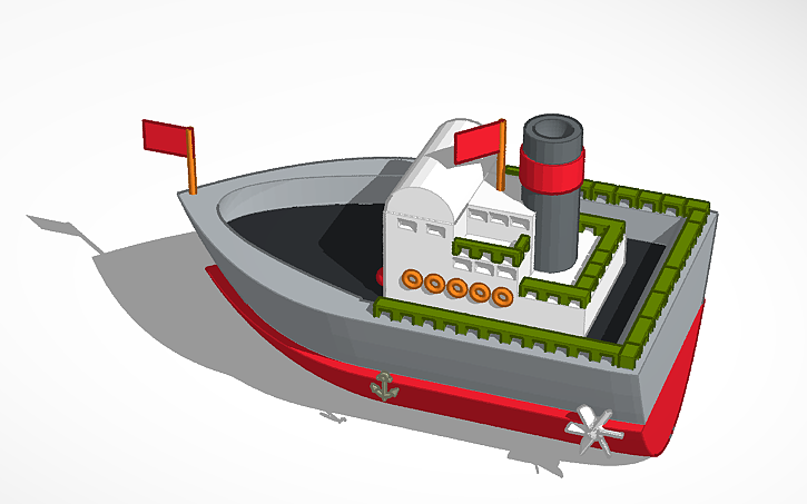 3D design Barko del Tinker | Tinkercad