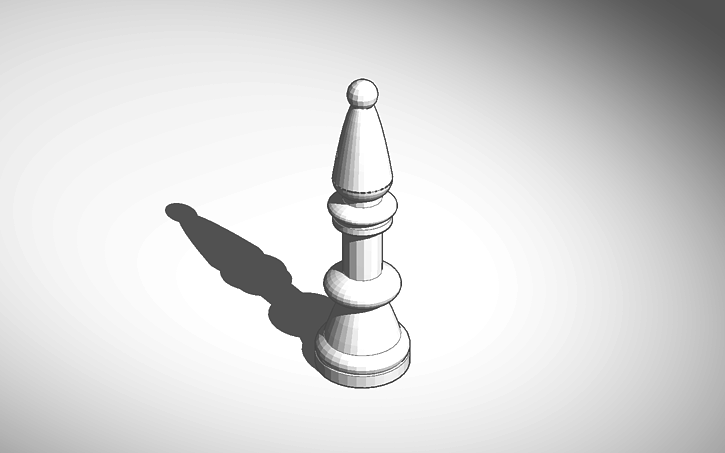 3D design Bishop (Realistic) | Tinkercad