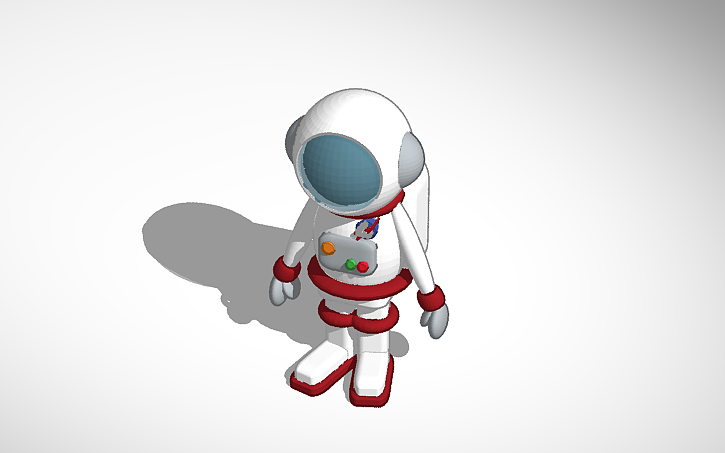 3D design Astronauta - Tinkercad