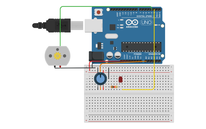 Circuit design MotorDC | Tinkercad Circuit design MotorDC | Tinkercad