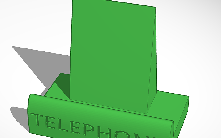 3D design porte téléphone - Tinkercad