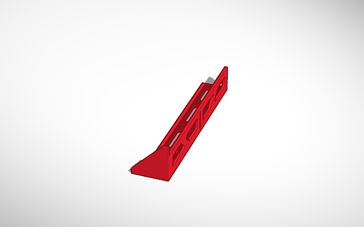 3D design corner trim plate - Tinkercad