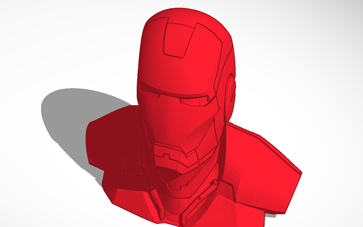 3D design iron man - Tinkercad