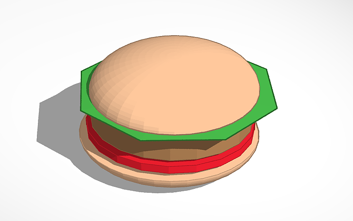 3D design Burger | Tinkercad