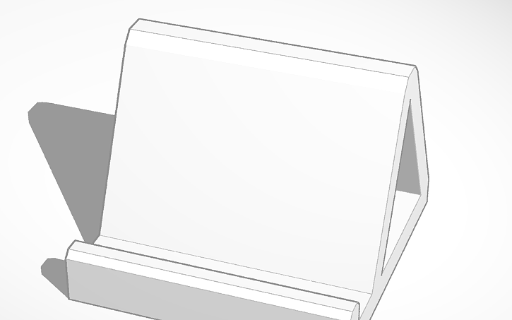3D design Cell Phone Stand - Tinkercad