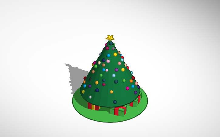 3D design Christmas tree - Tinkercad