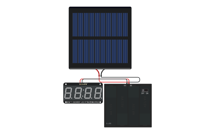 Circuit design Smart-Solar-Powered-Clock - Tinkercad